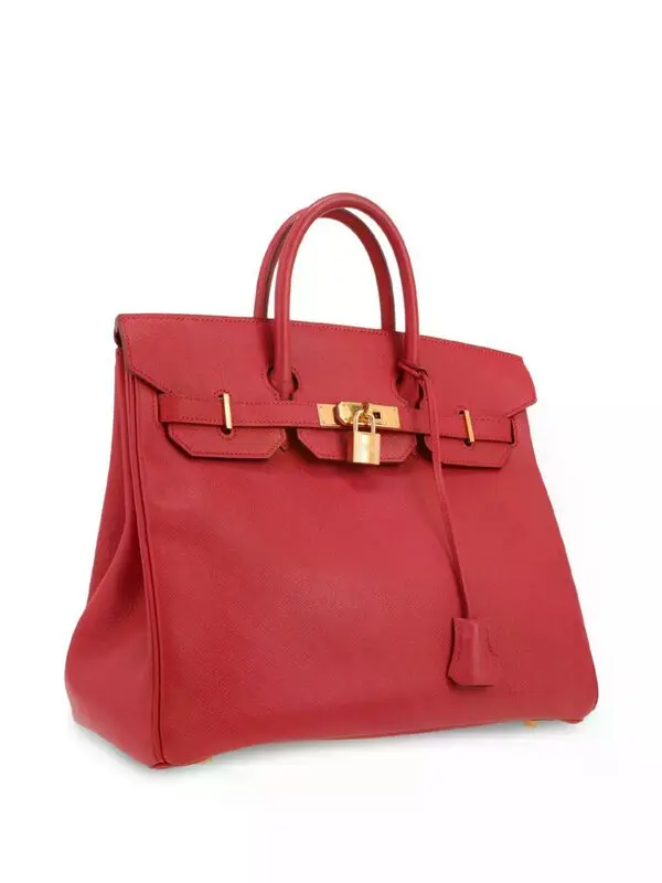 Hermès Haut À Courroies Tote Bag - Red