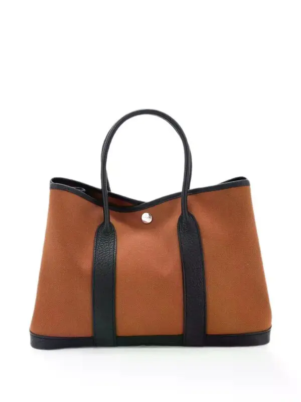 Hermès Garden Party Toile And Leather Tote Bag