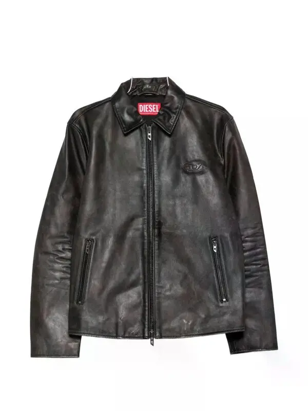 DIESEL® Oval D Leather Jacket