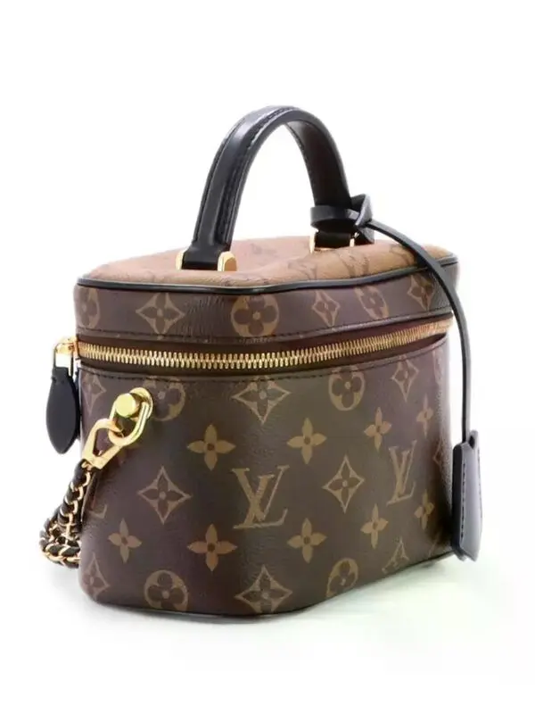 LOUIS VUITTON Vanity Handbag Reverse Monogram Canvas Pm Satchel