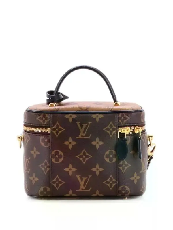 LOUIS VUITTON Vanity Handbag Reverse Monogram Canvas Pm Satchel