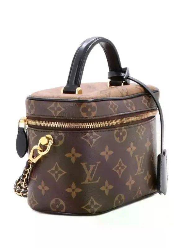 LOUIS VUITTON Vanity Satchel Reverse Monogram Canvas Pm - Brown