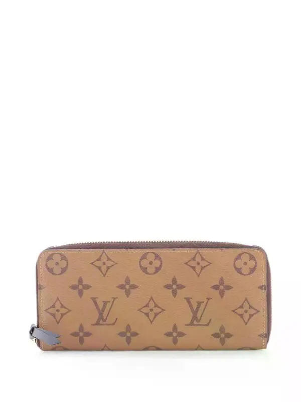 LOUIS VUITTON Clemence Wallet Reverse Monogram Canvas Small Wallets