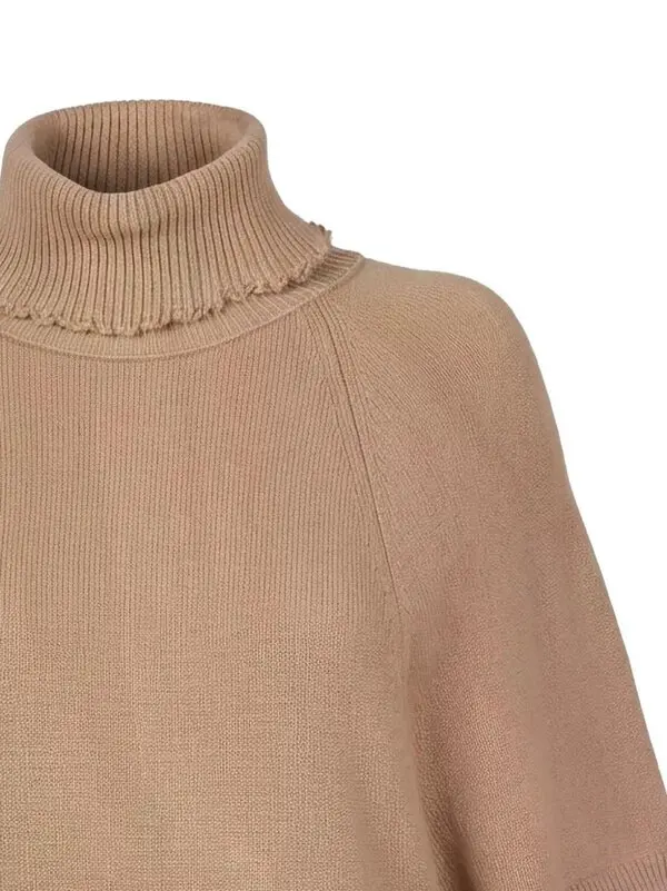 Valentino Garavani Distressed Detail Roll-neck Sweater