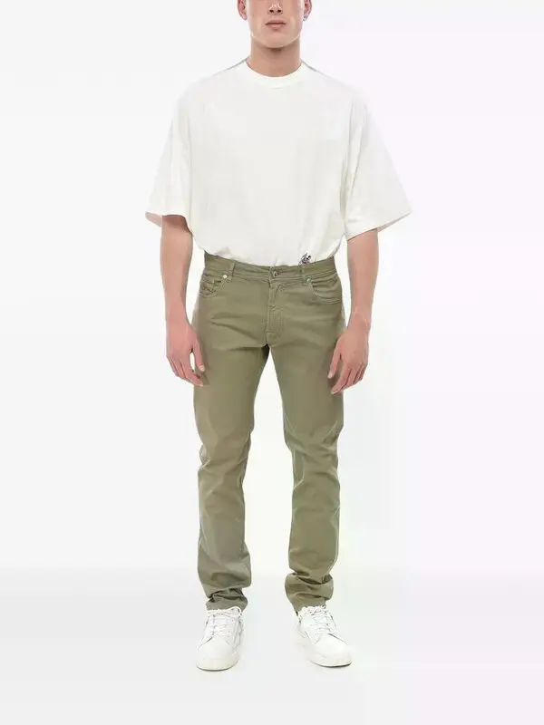 Corneliani Five-pocket Embroidered Trousers