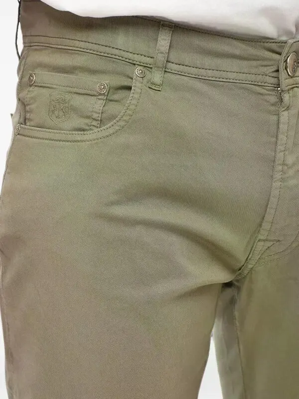 Corneliani Five-pocket Embroidered Trousers
