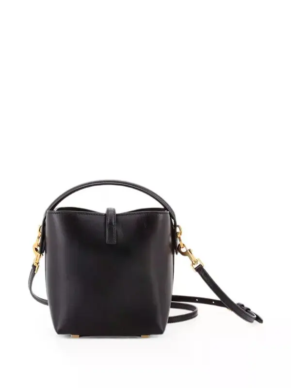 Saint Laurent Le 37 Leather Mini Bucket Bag