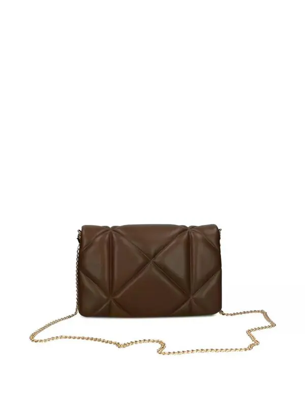 Moschino Logo-appliqué Quilted Crossbody Bag