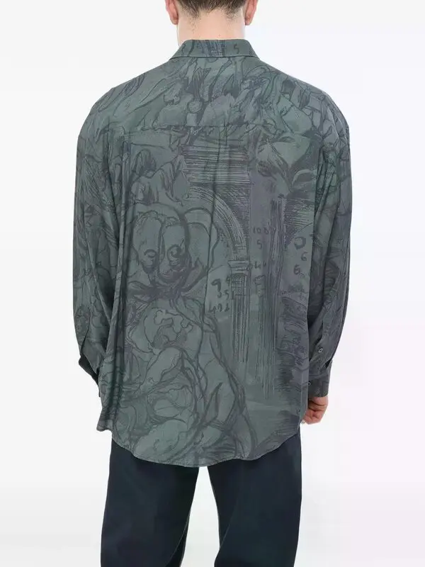 MAGLIANO Graphic-print Chest-pocket Shirt