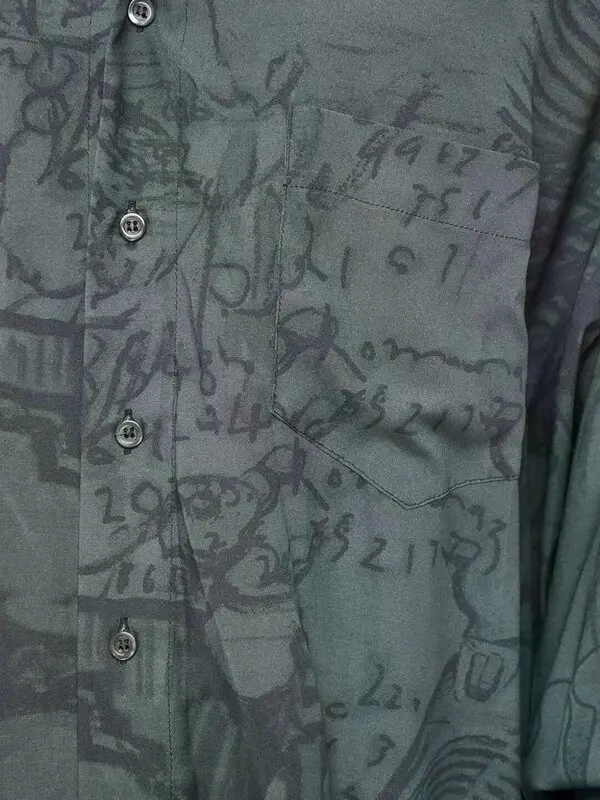 MAGLIANO Graphic-print Chest-pocket Shirt