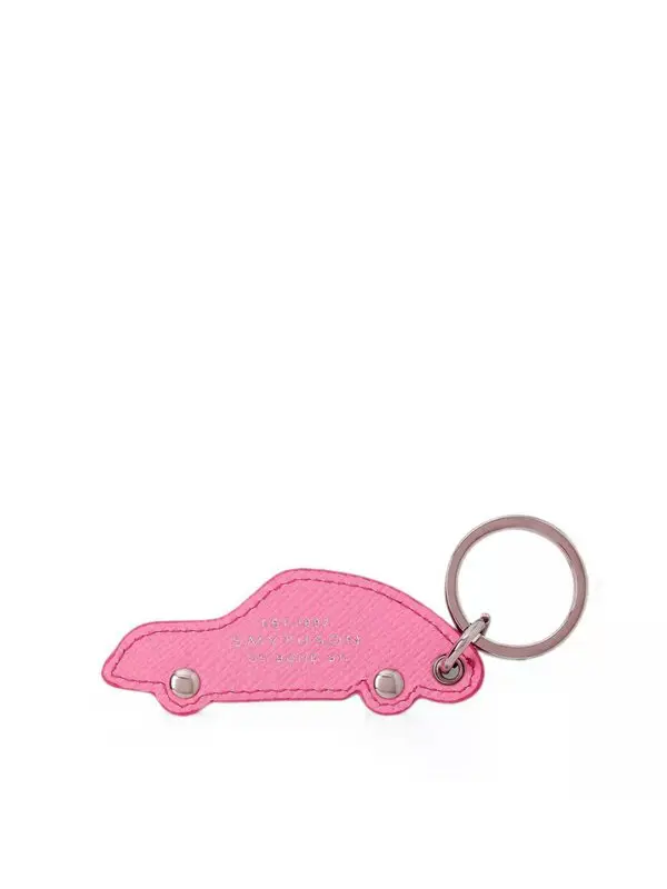 Smythson Car Charm Keyring - Pink