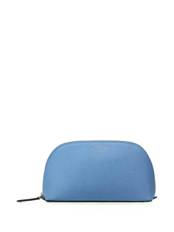 Smythson Panama Cosmetic Case - Blue