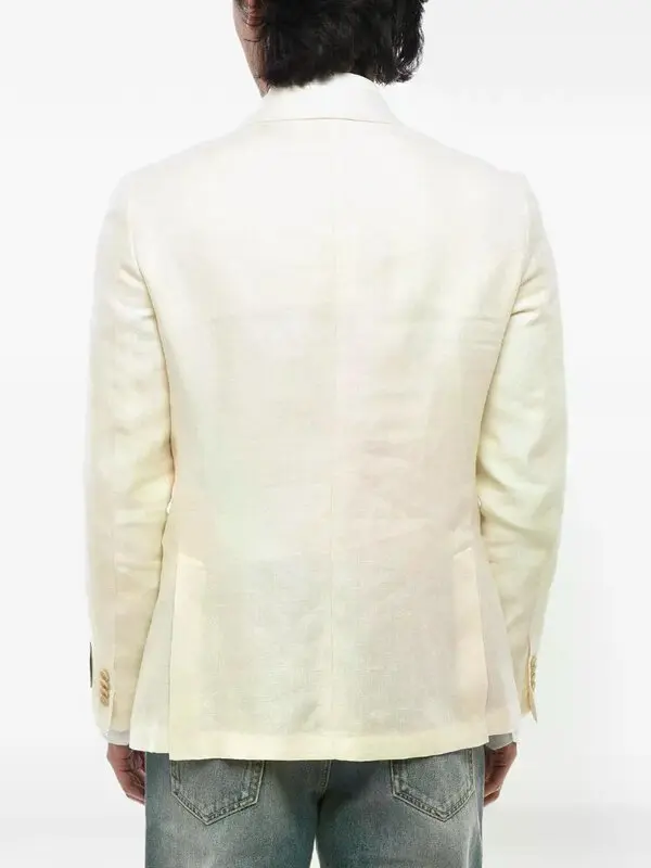Corneliani Single-breasted Linen-blend Blazer