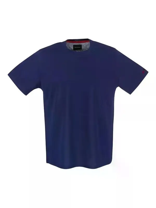 Kiton Embroidered-logo Crew-neck T-shirt