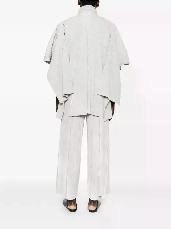 Issey Miyake Pleated High Neck Jacket