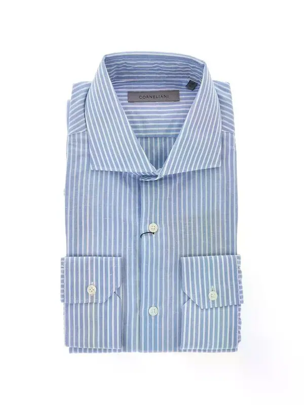 Corneliani Striped Shirt - Blue