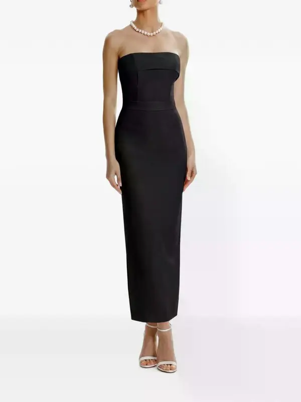 FRAMBOISE Asma Strapless Fitted Waist Maxi Dress