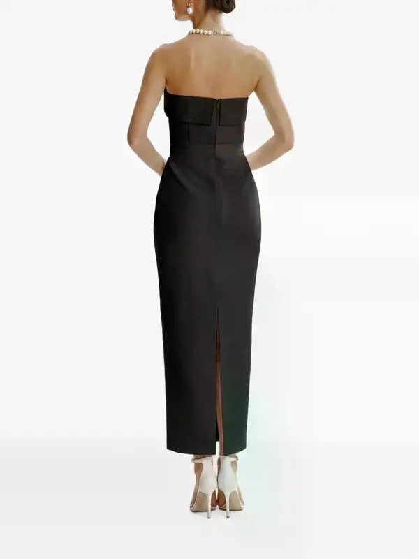 FRAMBOISE Asma Strapless Fitted Waist Maxi Dress
