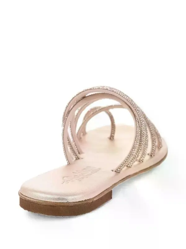 KIMA Rhinestone-embellished Thong Sandals