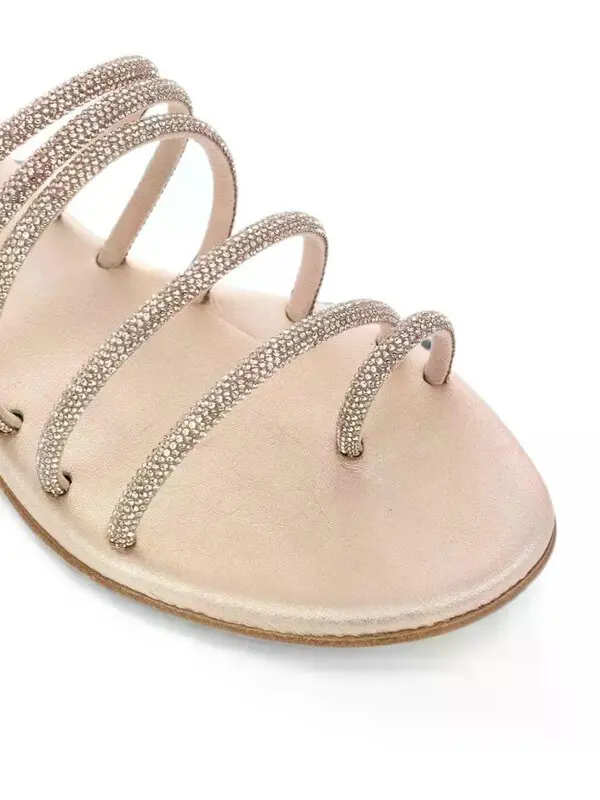 KIMA Rhinestone-embellished Thong Sandals