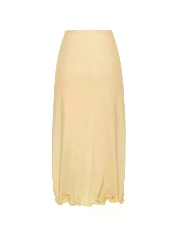 SEEN USERS Twombly Bloom Ruffled Midi Skirt
