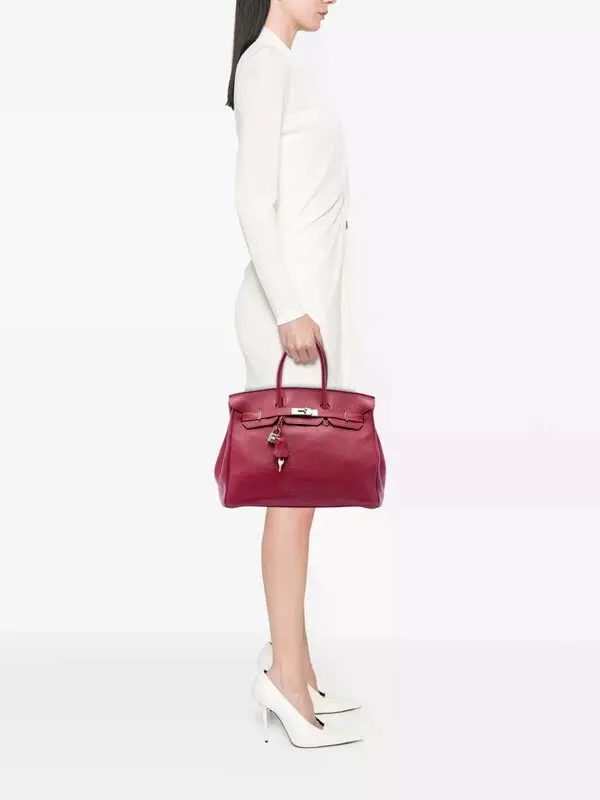 Hermès 2010 Togo Birkin Retourne 35 Handbag - Red