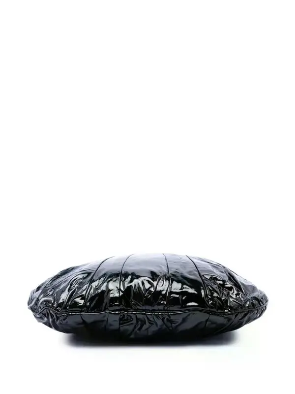 Gucci Patent Leather Hysteria Satchel - Black