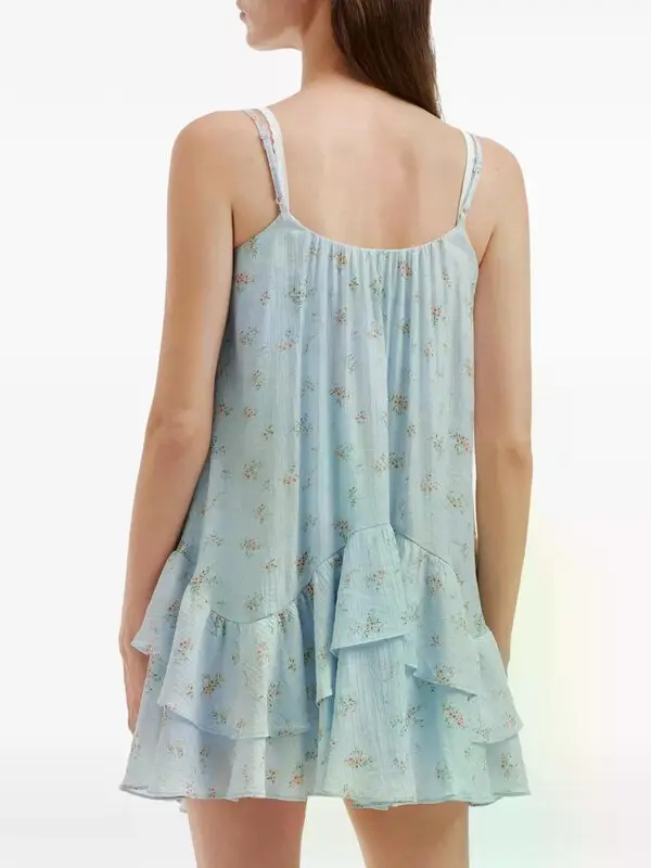 B+AB Floral-print Ruffled Mini Dress