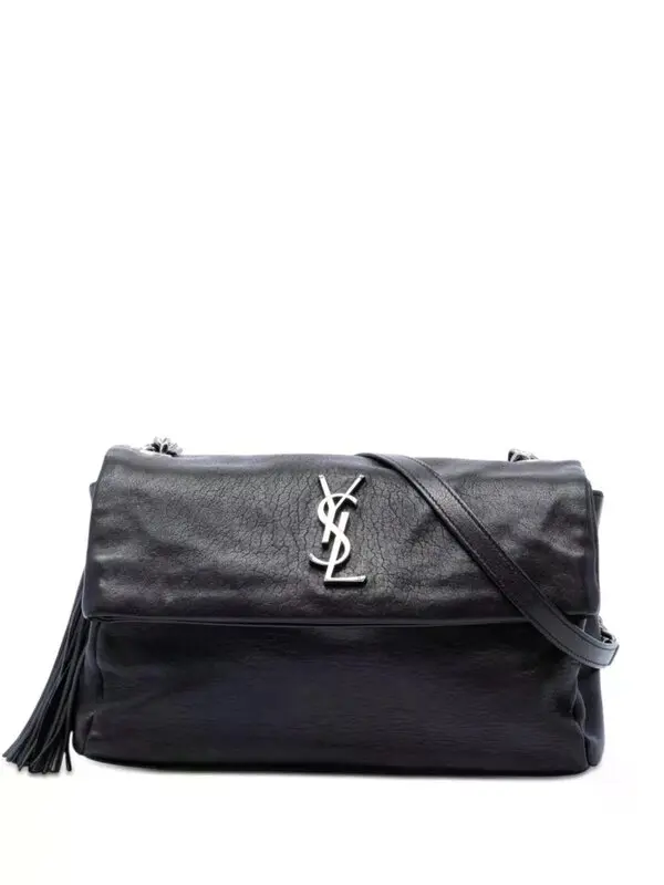 Saint Laurent 2017 Medium Sheepskin West Hollywood Crossbody Bag - Black
