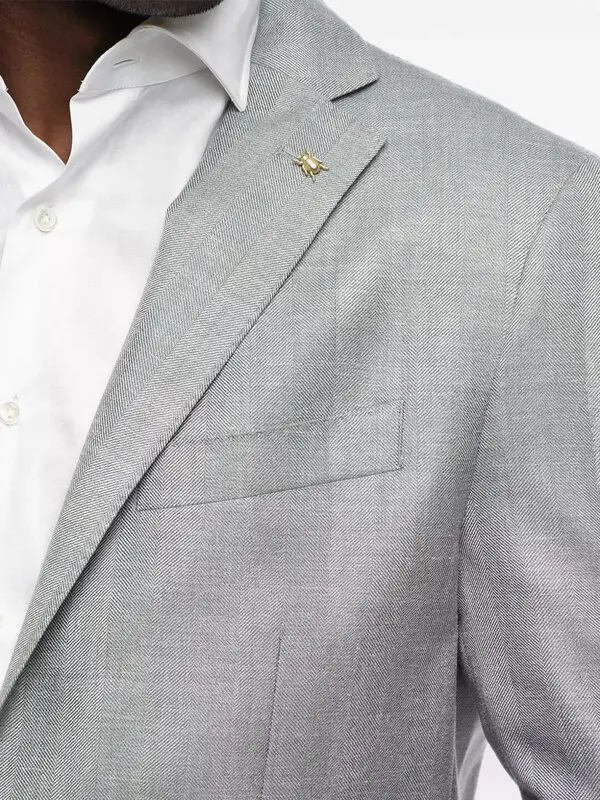 Corneliani Herringbone Single-breasted Blazer
