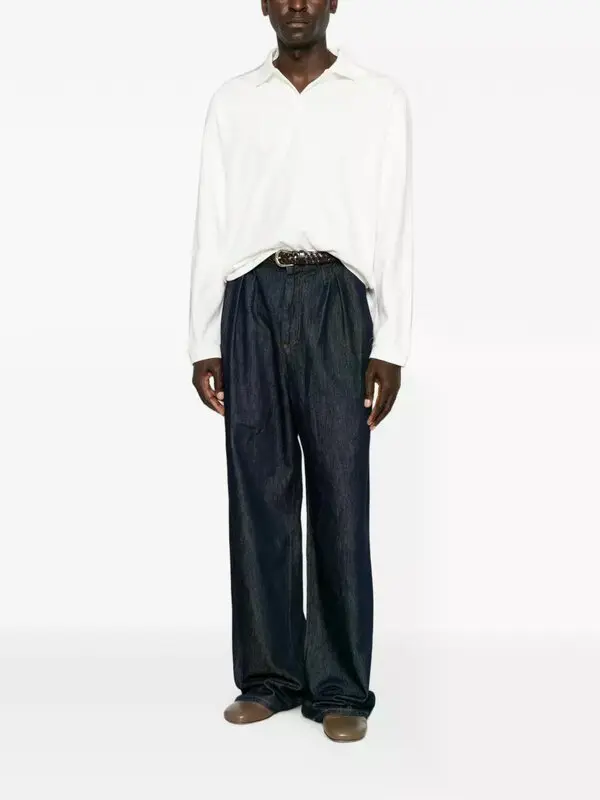 Studio Nicholson Long Sleeve V-neck Sweatshirt