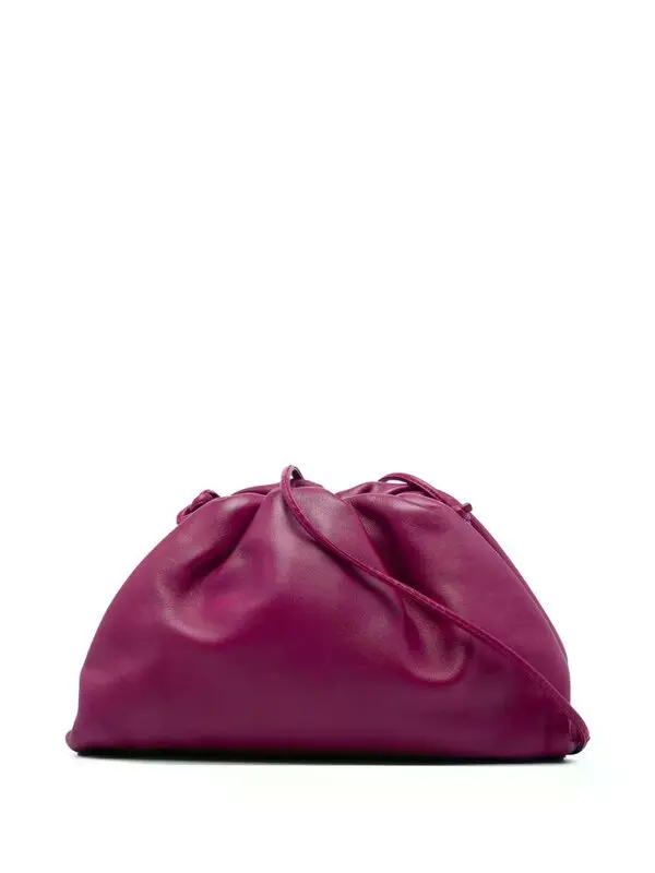 Bottega Veneta 2012-2026 Lambskin The Mini Pouch Crossbody Bag - Purple
