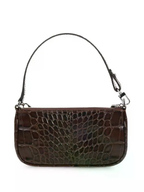 By Far Mini Rachel Crocodile-effect Shoulder Bag