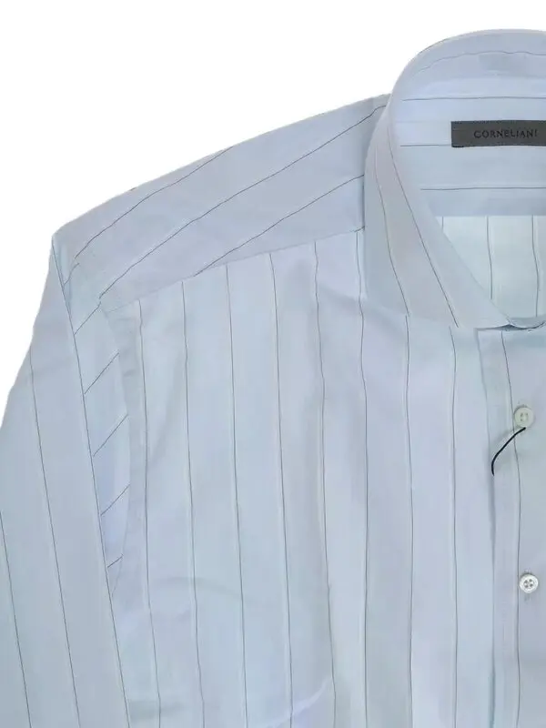 Corneliani Striped French-collar Shirt