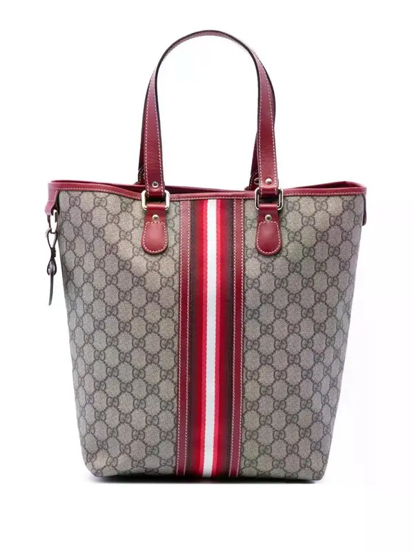 Gucci 2016-2026 Gg Supreme Web Tote Bag
