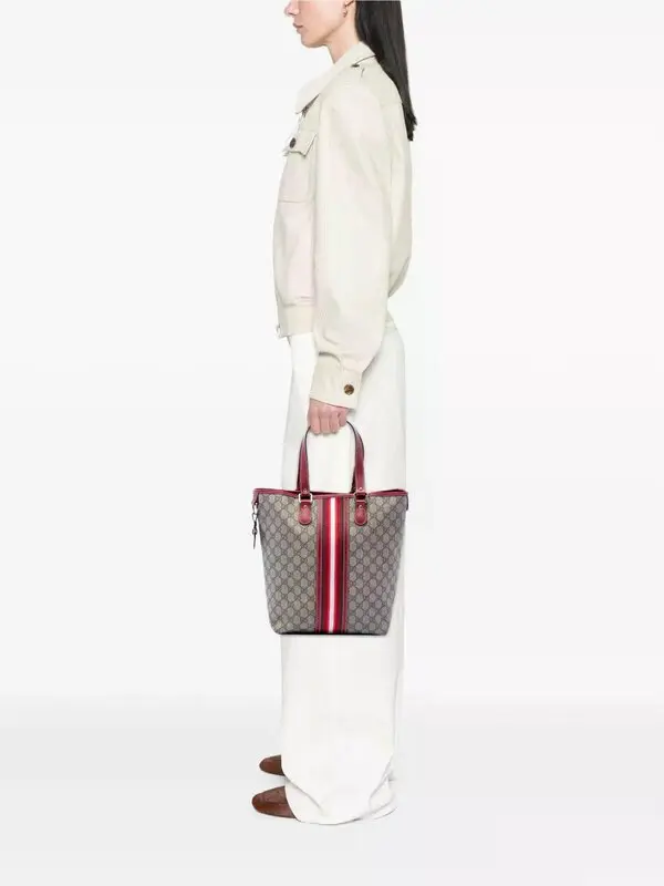 Gucci 2016-2026 Gg Supreme Web Tote Bag