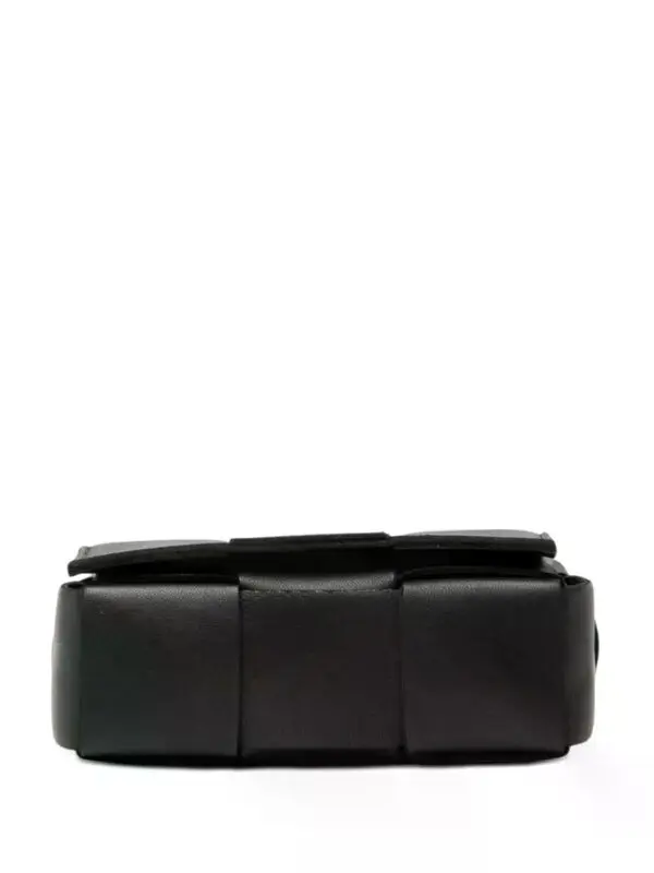 Bottega Veneta Extra Mini Nappa Maxi Intrecciato Cassette Crossbody Bag - Black