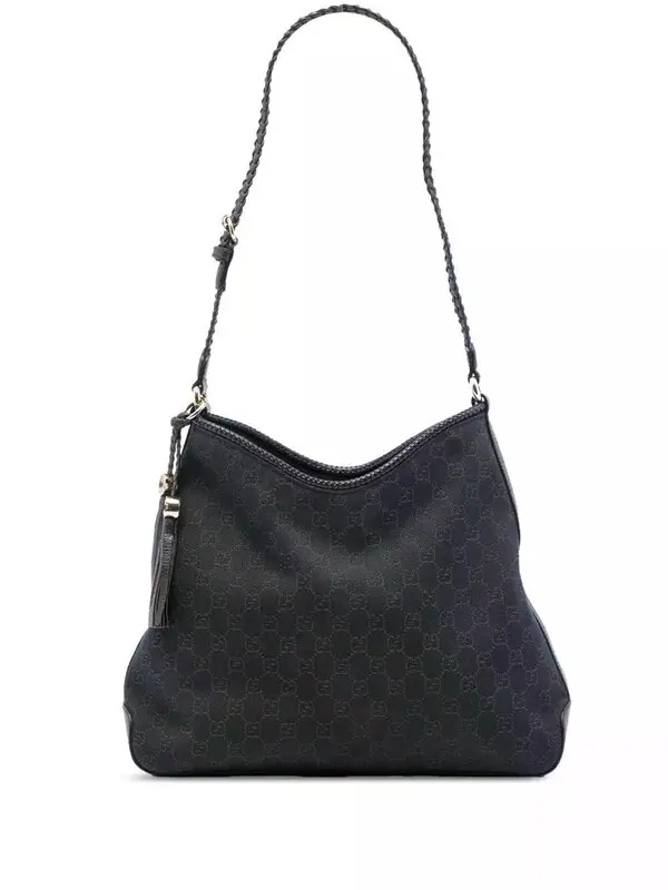 Gucci 2016-2026 Medium Gg Denim Marrakech Shoulder Bag