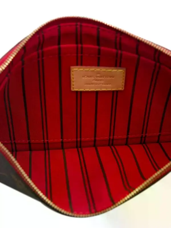 LOUIS VUITTON 2017 Monogram Neverfull Pochette Clutch Bag