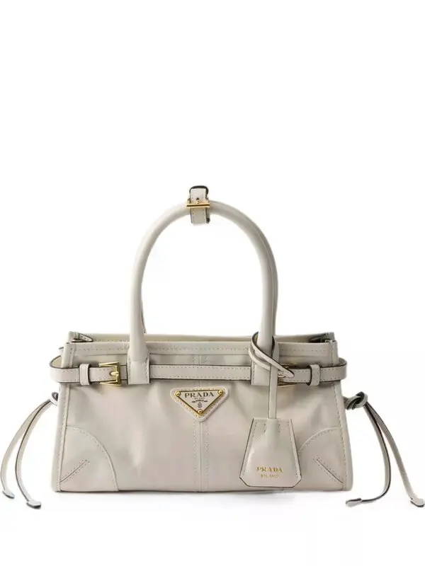 Prada Bonnie Leather Mini-bag - Neutrals