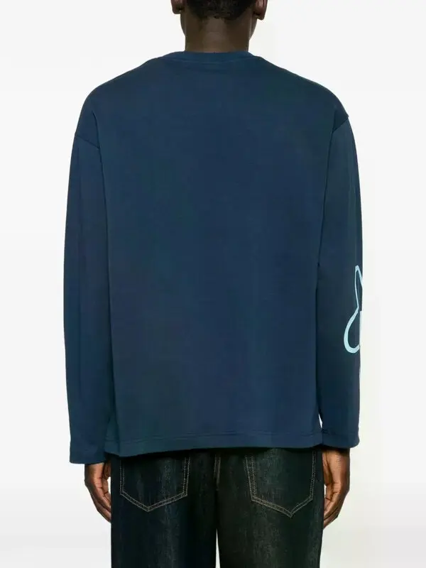 FLANEUR Blossom Logo-print Long-sleeve T-shirt