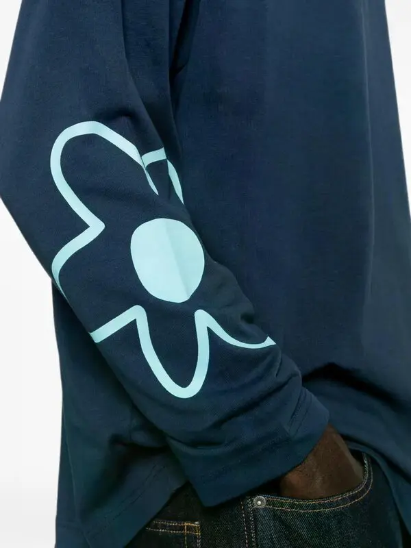 FLANEUR Blossom Logo-print Long-sleeve T-shirt