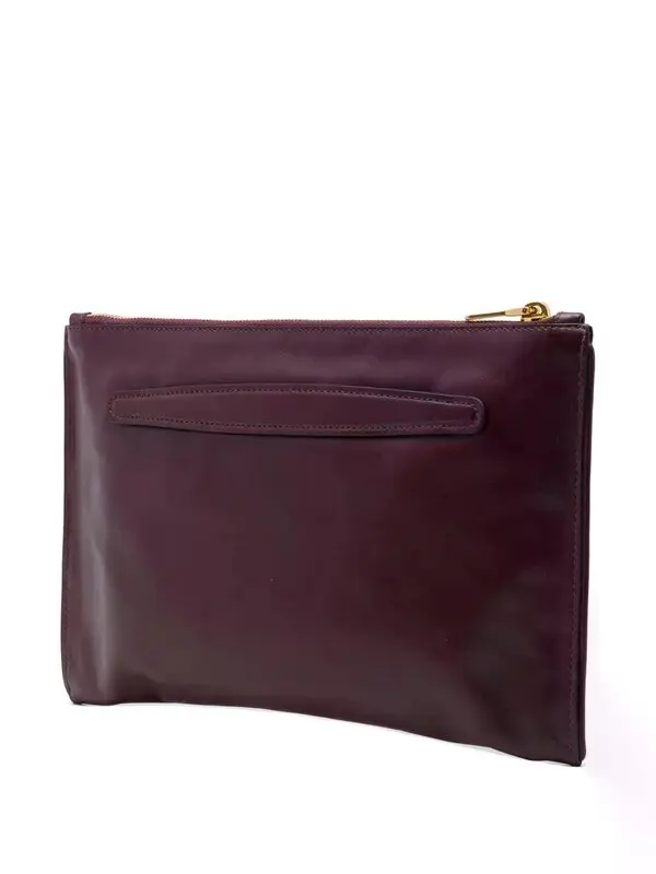 Miu Miu Studded Leather Zip Clutch Bag