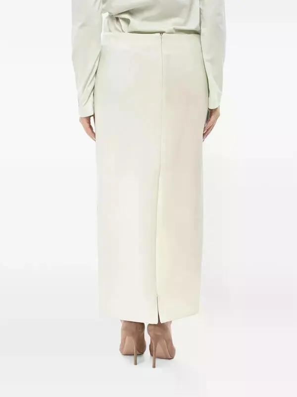 SUPER BLOND A-line Side-slit Maxi Skirt