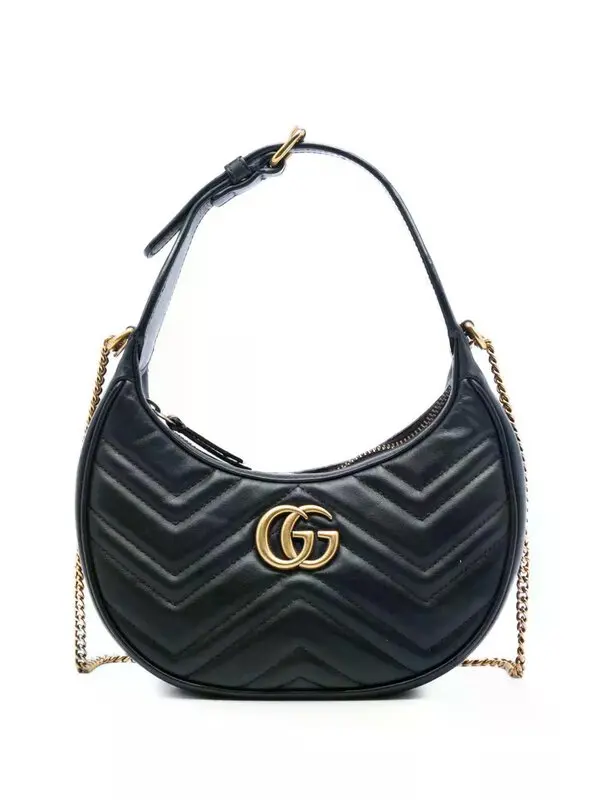 Gucci Matelasse Calfskin Half Moon Bag Satchel