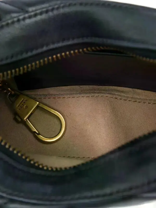 Gucci Matelasse Calfskin Half Moon Bag Satchel