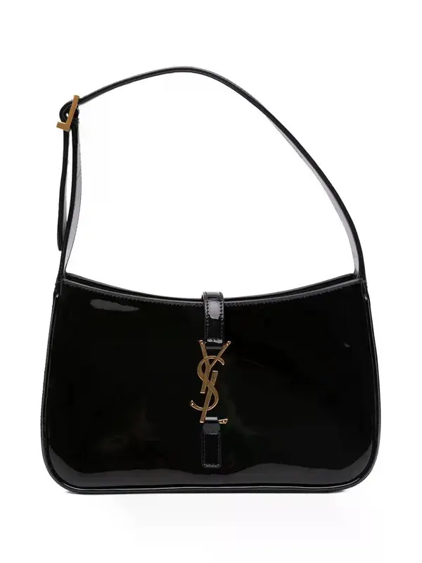 Saint Laurent Le 5 A 7 Patent Leather Shoulder Bag
