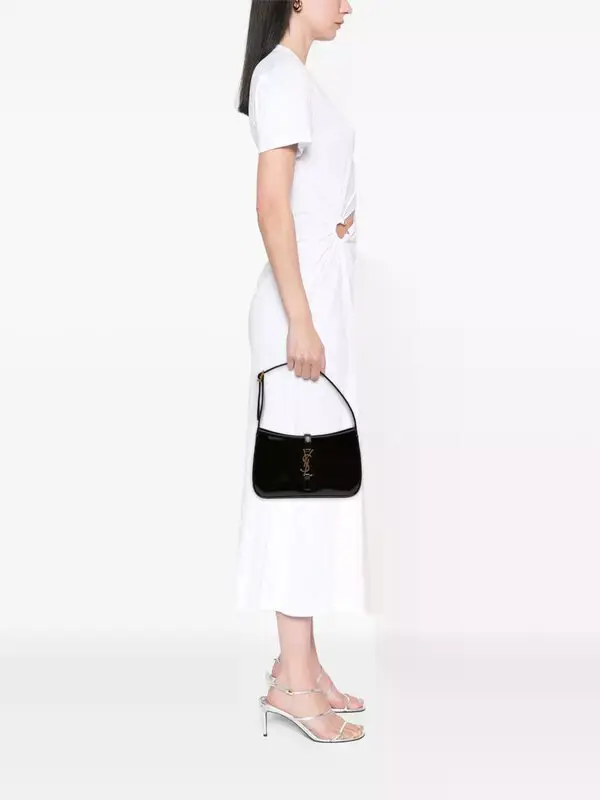 Saint Laurent Le 5 A 7 Patent Leather Shoulder Bag
