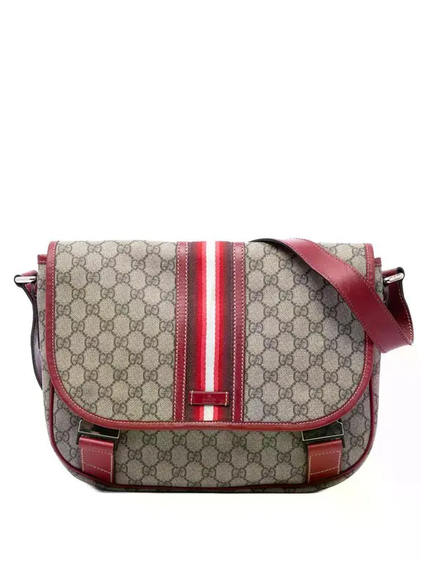 Gucci Gg Supreme Web Crossbody Bag