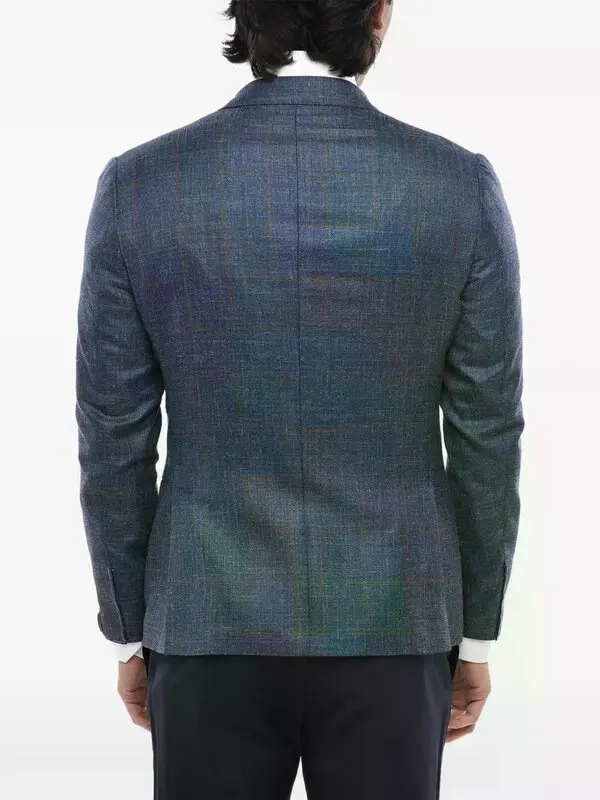 Corneliani Single-breasted Checked Blazer